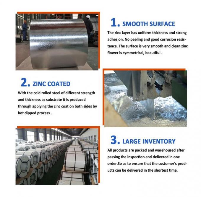 Z180 Flat Zinc Coating Coils Regular Spangle Skin Pass Slit Edge(id ...